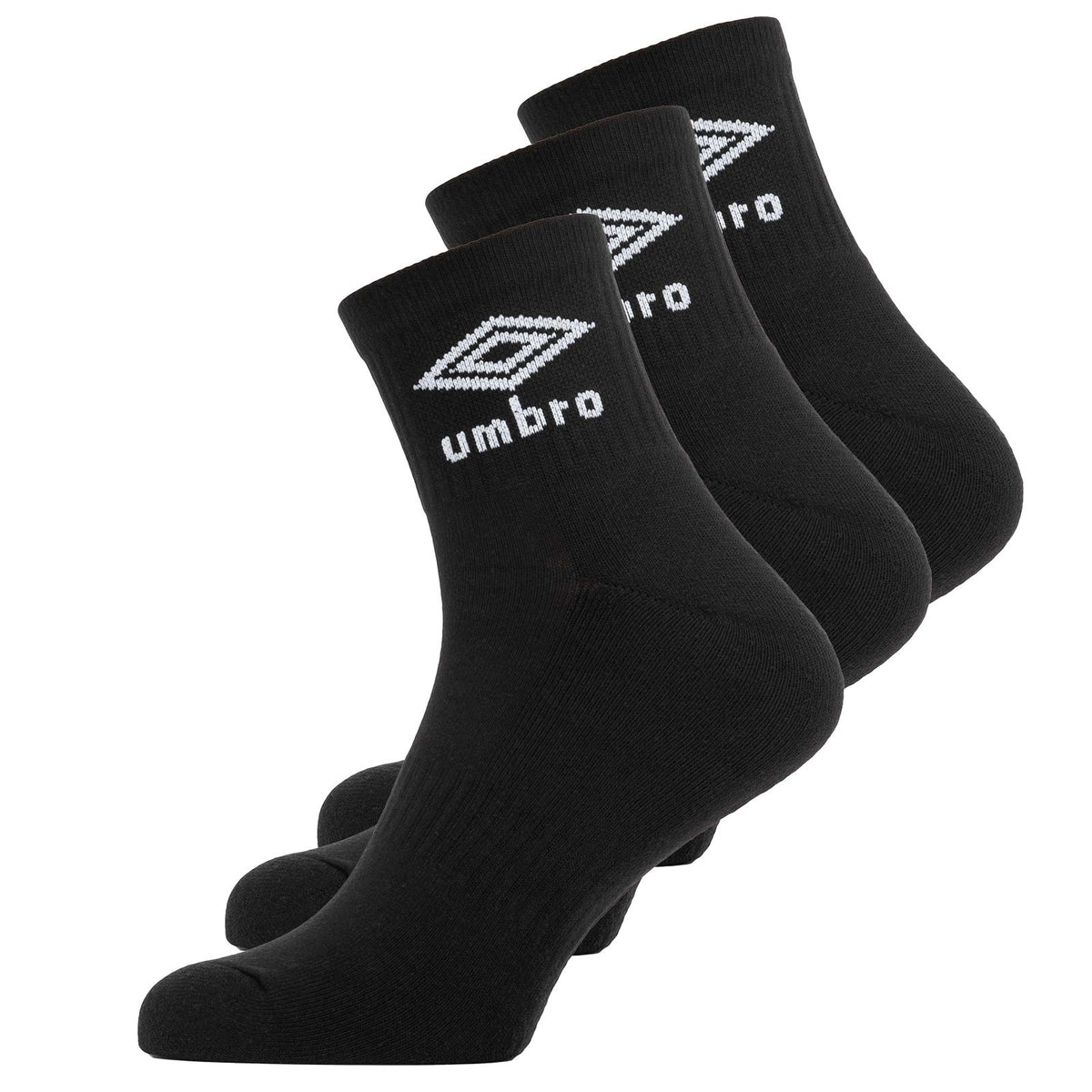 Umbro 3 Pack Cushioned Quarter Sock – Intersport Elverys