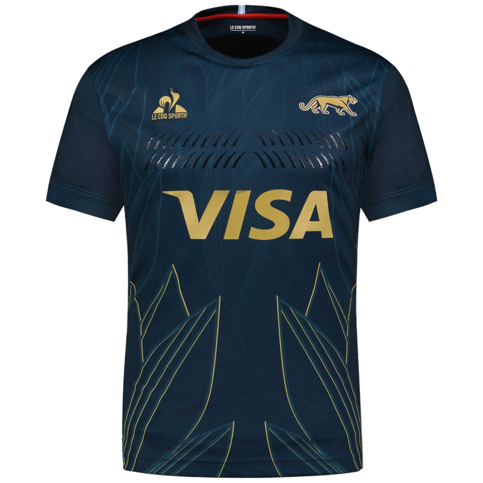 LeCoq Sportif Argentina 2024/25 Short Sleeved Mens Away Rugby Jersey ...