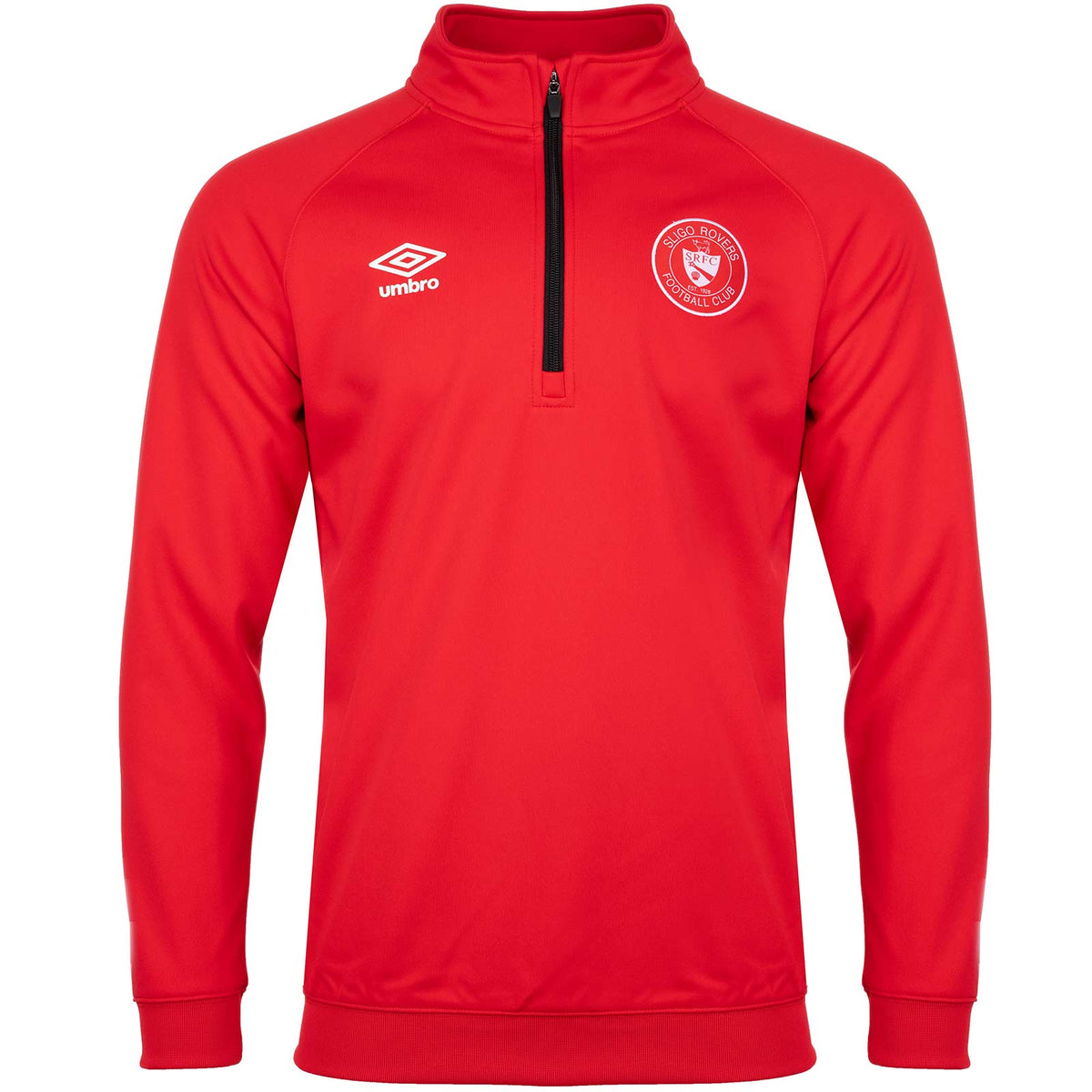 Umbro Sligo Rovers Football 2025 Mens Half-Zip Bonded Fleece Top ...