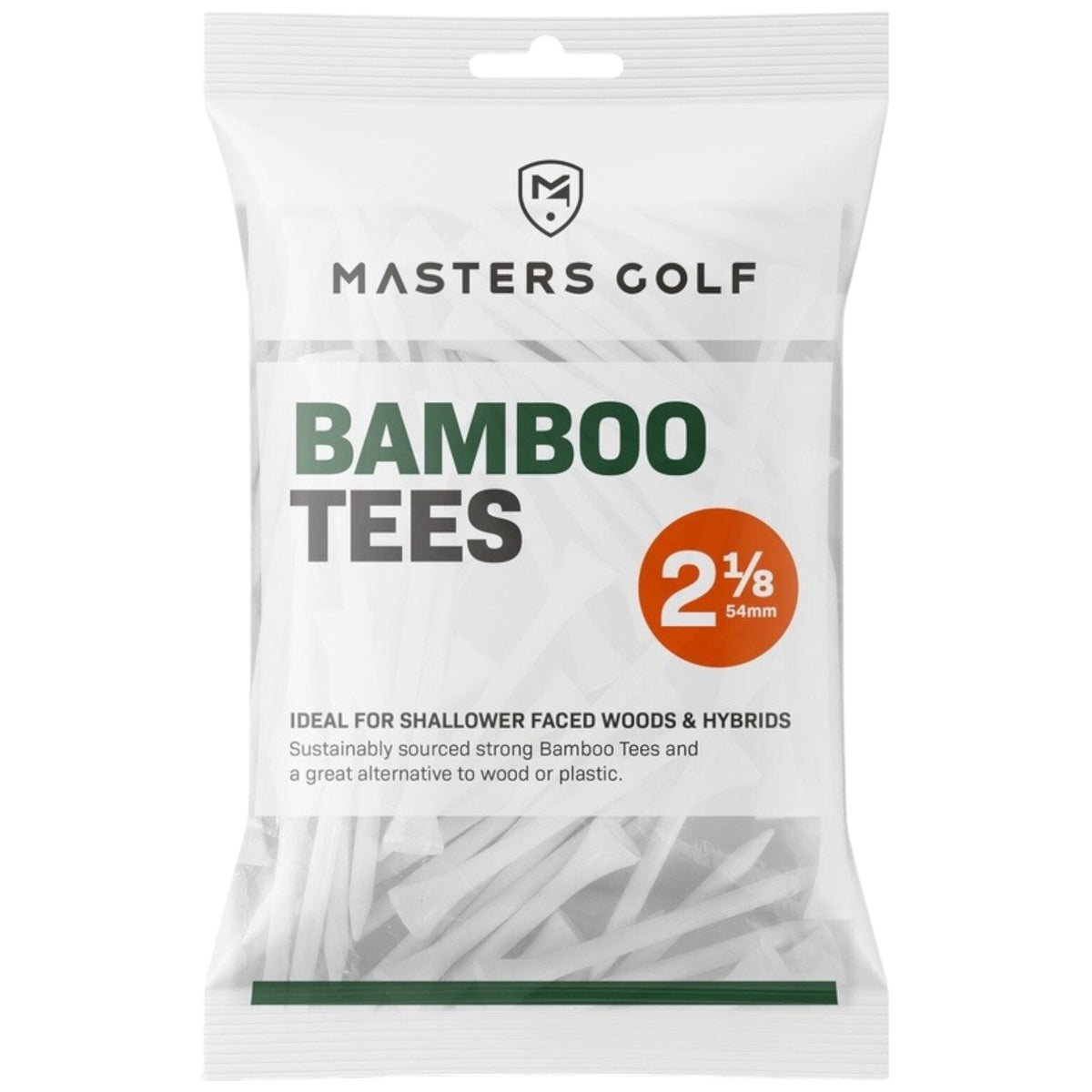 Masters 2 1/8inch Bamboo Golf Tees - 25 Pack – Intersport Elverys