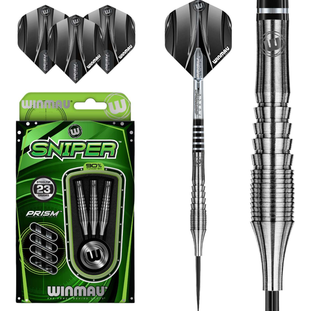 Winmau Sniper 90% Tungsten Barrel 23G Steel Tip Darts – Intersport Elverys