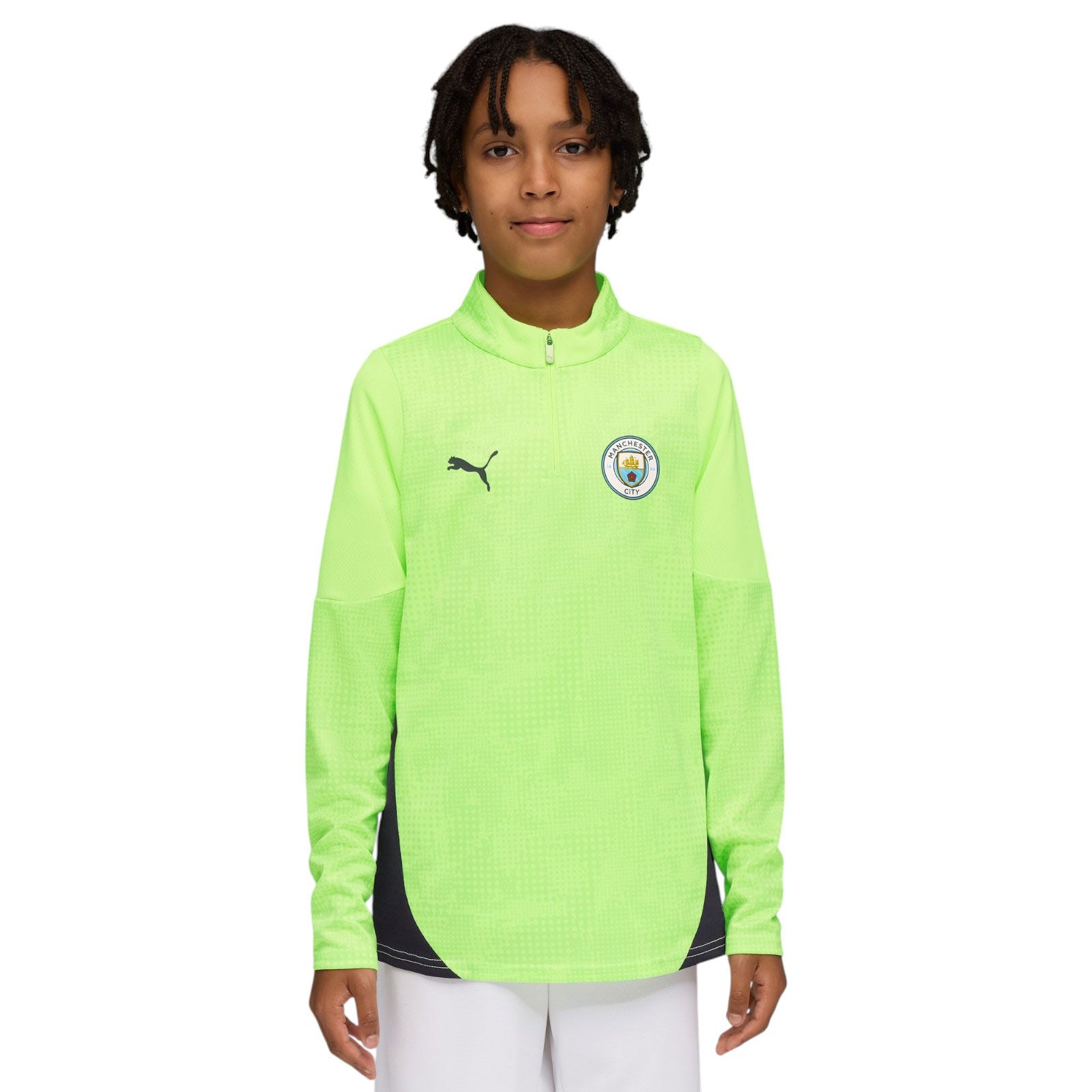 Puma Manchester City FC 2025/26 Football Training Kids Half-Zip Top ...