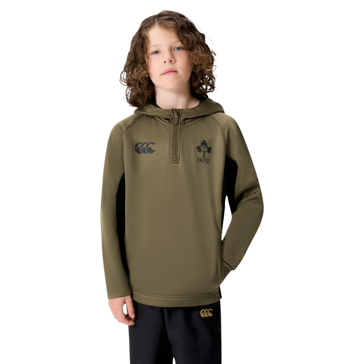 Canterbury IRFU Ireland Rugby Team Half-Zip Kids Training Hoodie ...