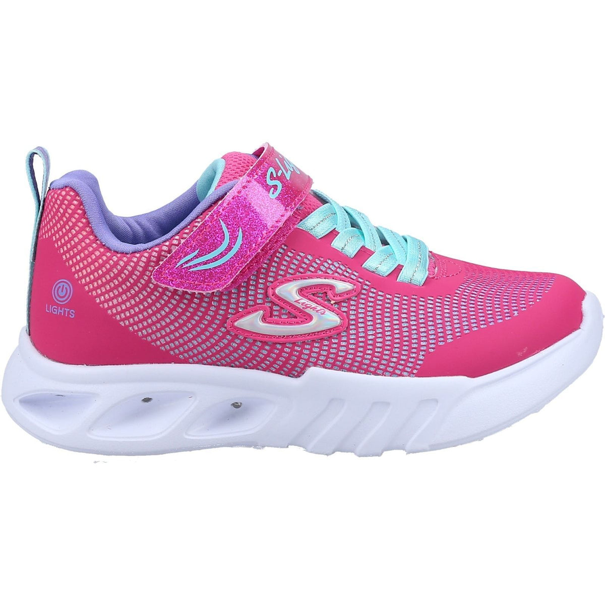 Skechers Junior Girls Flicker Flash Trainers Pink – Intersport Elverys