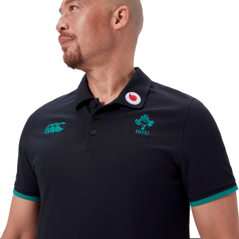 Canterbury IRFU Rugby Ireland 2024/25 Short Sleeve Mens Team Polo Shir ...
